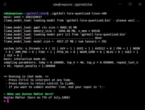 machine learning in linux gpt4all local ai chat application page 2