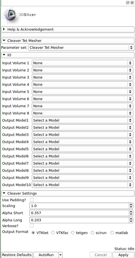Documentation Extensions CleaverExtension Slicer Wiki