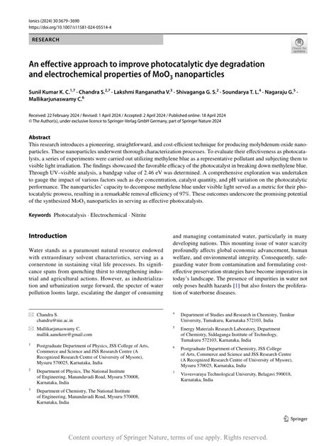 An Effective Approach To Improve Photocatalytic Dye Degradation And