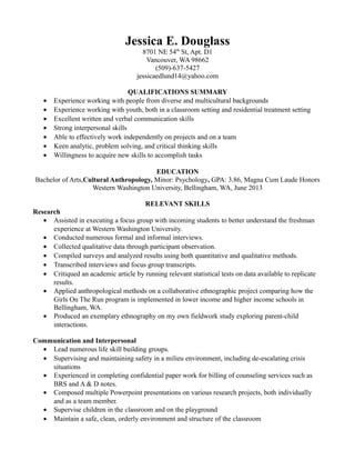 Skills Resume 2015 PDF