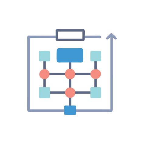 Flowchart Icon For Visualizing Processes Vector Art At Vecteezy