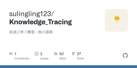 Github Sulingling123knowledgetracing 自适应学习模型 知识追踪