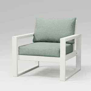 Polywood Edge Outdoor Patio Club Chair Whiteglacier Spa Target