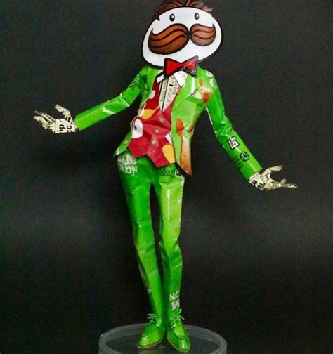 Pringles Man Sculpture Created From A Can Of Pringles Hero Poster