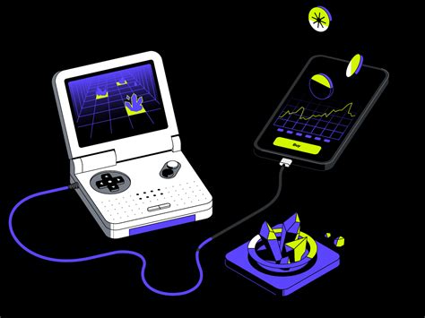crypto game illustration — vector design svg png