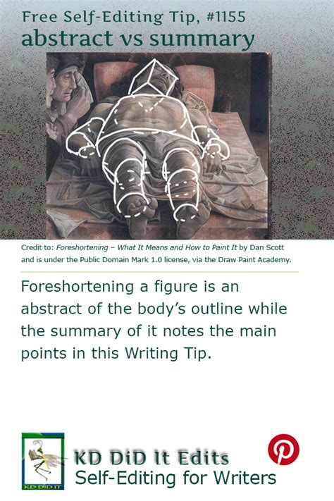 Writing Tip Abstract Versus Summary • Kd Did It