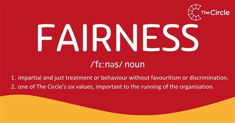 Fairness Is One Of Our Core Values At The Circle We Aim To Create A