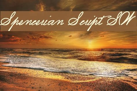 Spencerian Script Sw Font