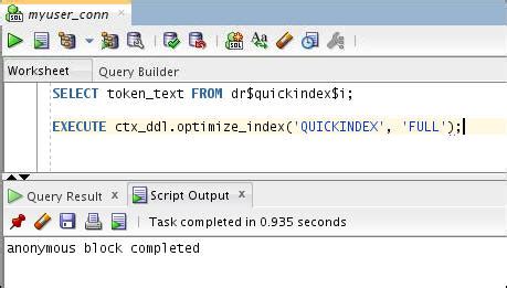 Creating And Maintaining Oracle Text Indexes