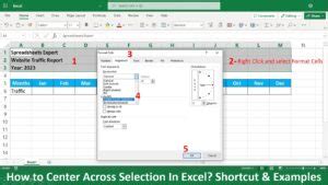 How To Center Across Selection In Excel Shortcut Examples