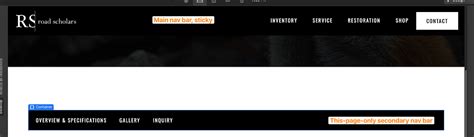 How To Make Secondary Nav Bar Work Correctly General Forum Webflow