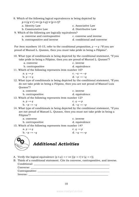 general mathematics quarter 2 module 17 logical equivalence and