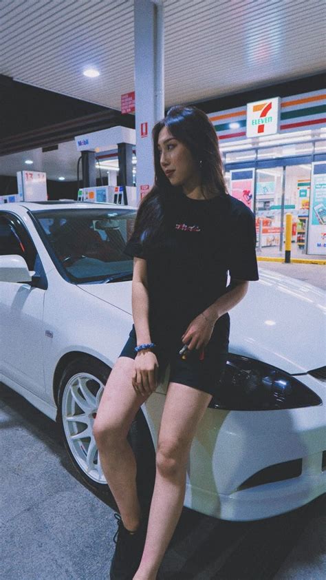 Jdm Car Girl Wallpaper 7eleven Jdm Girls Car And Girl Wallpaper