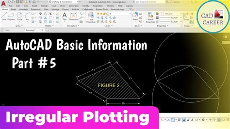 Irregular Plot Design In Autocad How To Plot Irregular Area In Autocad Irregular Plotting