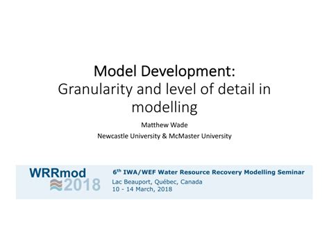 Pdf Model Development Granularity And Level Of Detail In Modelling