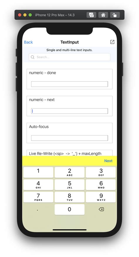 Return Key Next On Numeric Textinput Doesnt Work On Ios Since 2019 · Issue 31794