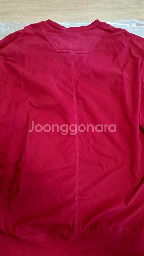 준지 뒷면 셔츠 디테일 레드 맨투맨 L사이즈 티셔츠 캐쥬얼의류 중고나라