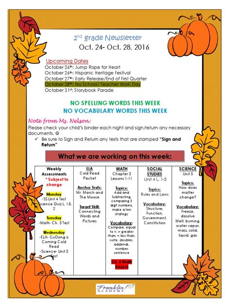 10 24 16 Newsletter Pdf Behavior Modification Learning