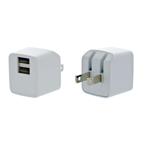 2 Port Usb Wall Travel Charger White