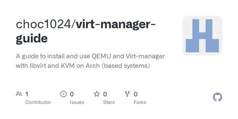 Github Choc1024virt Manager Guide A Guide To Install And Use Qemu