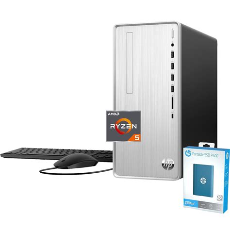 Buy HPPavilion TP Desktop Computer AMD Ryzen G GB DDR RAM GB PCIe SSD TB HDD