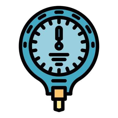 Manometer Sensor Icon Color Outline Vector Vector Art At Vecteezy