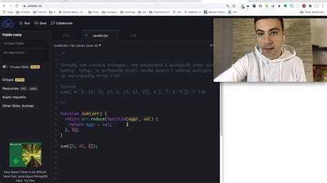 Javascript Վարժություն Recursive Array Sum Youtube