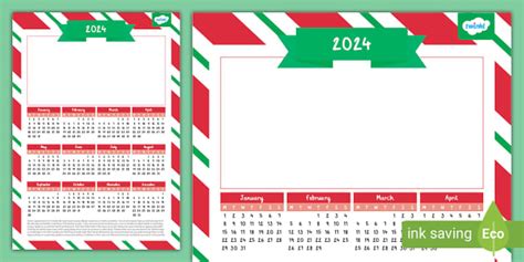 2024 Make Your Own Calendar Template Teacher Made Twinkl