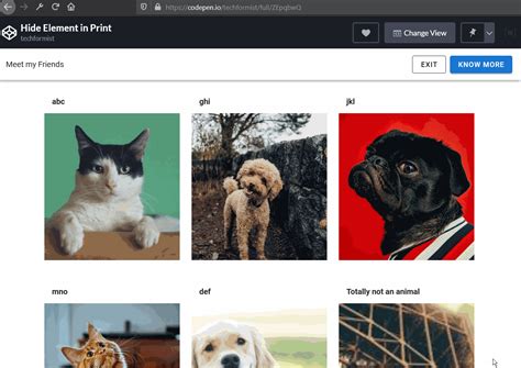 Hide Element From Print In Html Techformist