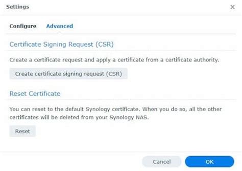 Fixing Synology ‘untrusted Certificate — Min Max Geek