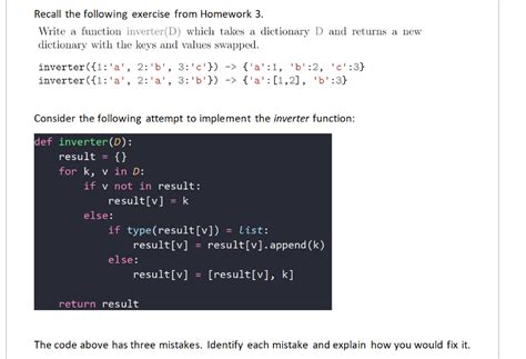 Solved Recall The Following Exercise From Homework Write Chegg