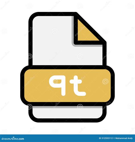Quicktime File Icons Flat File Extension Icon Video Format Symbols Vector Illustration Stock