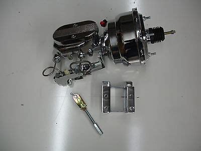 1955 1957 Chrome Power Brake Booster Master Cylinder Proportioning