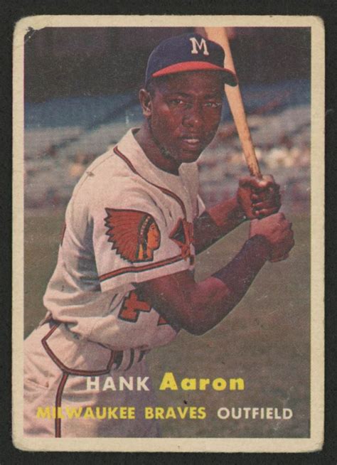 1957 Topps 20 Hank Aaron