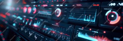 Premium Photo A Hightech Computer Screen Displaying A Detailed Network Monitoring Dashboard