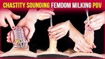 Cruel Femdom Estim Shocks Cock Board Cum Denial Deep Urethral Sounding And Vibrator Ruined
