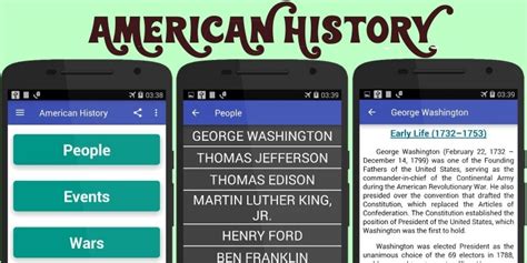 American History App Android Source Code By Kodeguy Codester
