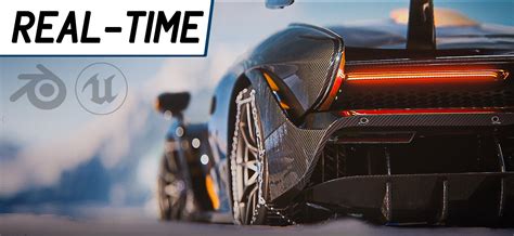 “arctic supercar” blender x unreal 3d car animation blendernation