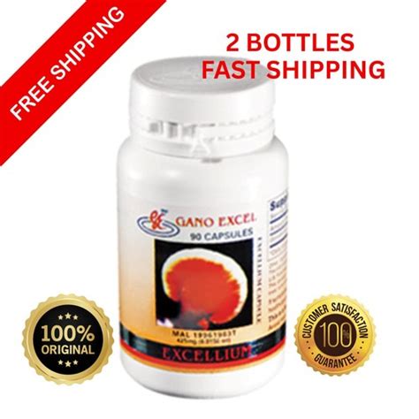 2x Gano Excel Excellium Mycellium 90 Capsules Ganoderma Lucidum Body
