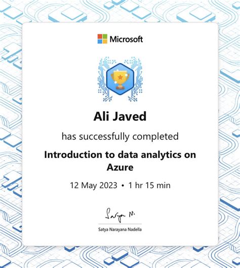Ali Javed On Linkedin Im Happy To Share That Ive Obtained A New Trophy Introduction To Data