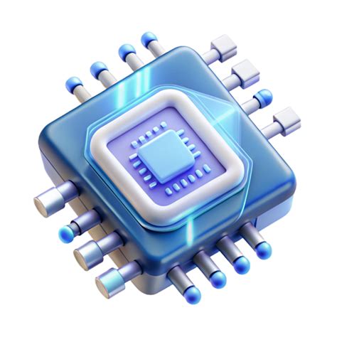 Serene Abstract Artificial Intelligence Chip Glowing Circuitry Complex Design Exclusive