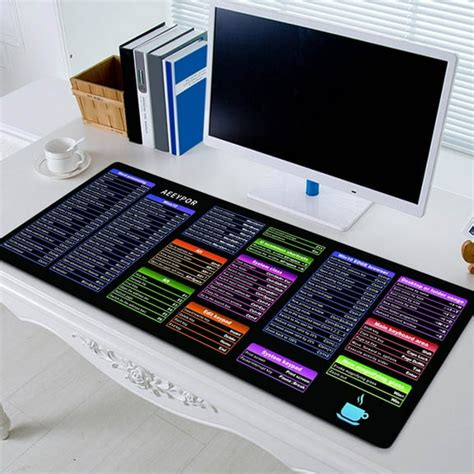 Excel Cheat Sheet Desk Pad Excel Shortcuts Keys Mouse Pad Excel