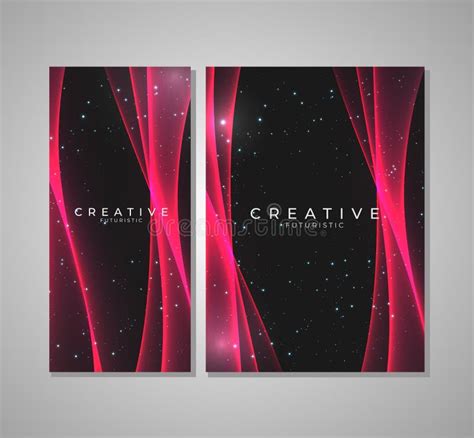 Set Of Dynamic Wave Dimension Background With Light Shadow Effect Background Abstract Design