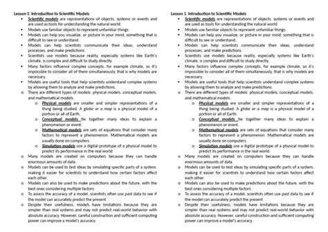 Lesson 1 Scientific Model Pdf Conceptual Model Mathematical Model