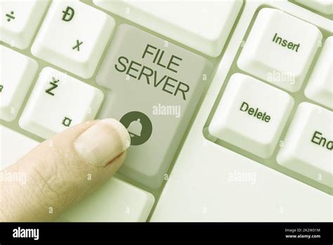 Sign Displaying File Server Conceptual Photo Device Which Controls