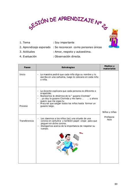 3 años sesión de aprendizaje | Aprendizaje, Material docente, Los cinco ...
