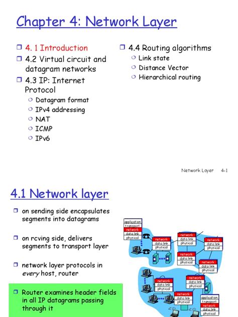 4 Lecture 1 2 Eceg 4191 Chapter 4 Network Layer Pdf Internet Protocols Ip Address