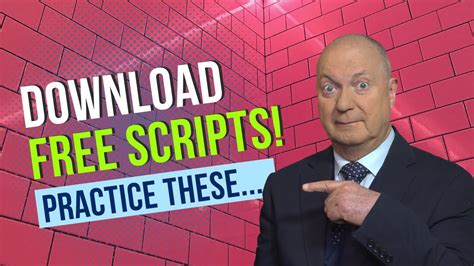 Voice Acting Practice Scripts Downloadable Free Scripts To Practice Youtube