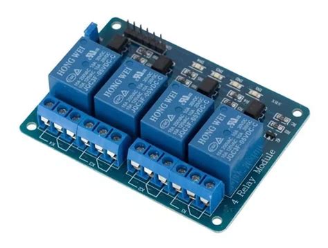 módulo shield relé 4 canais arduino optoacoplador