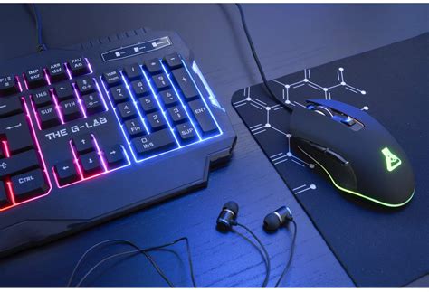 G-LAB Combo Helium - 4-in-1 Gaming Bundle - Backlit QWERTY Gamer ...